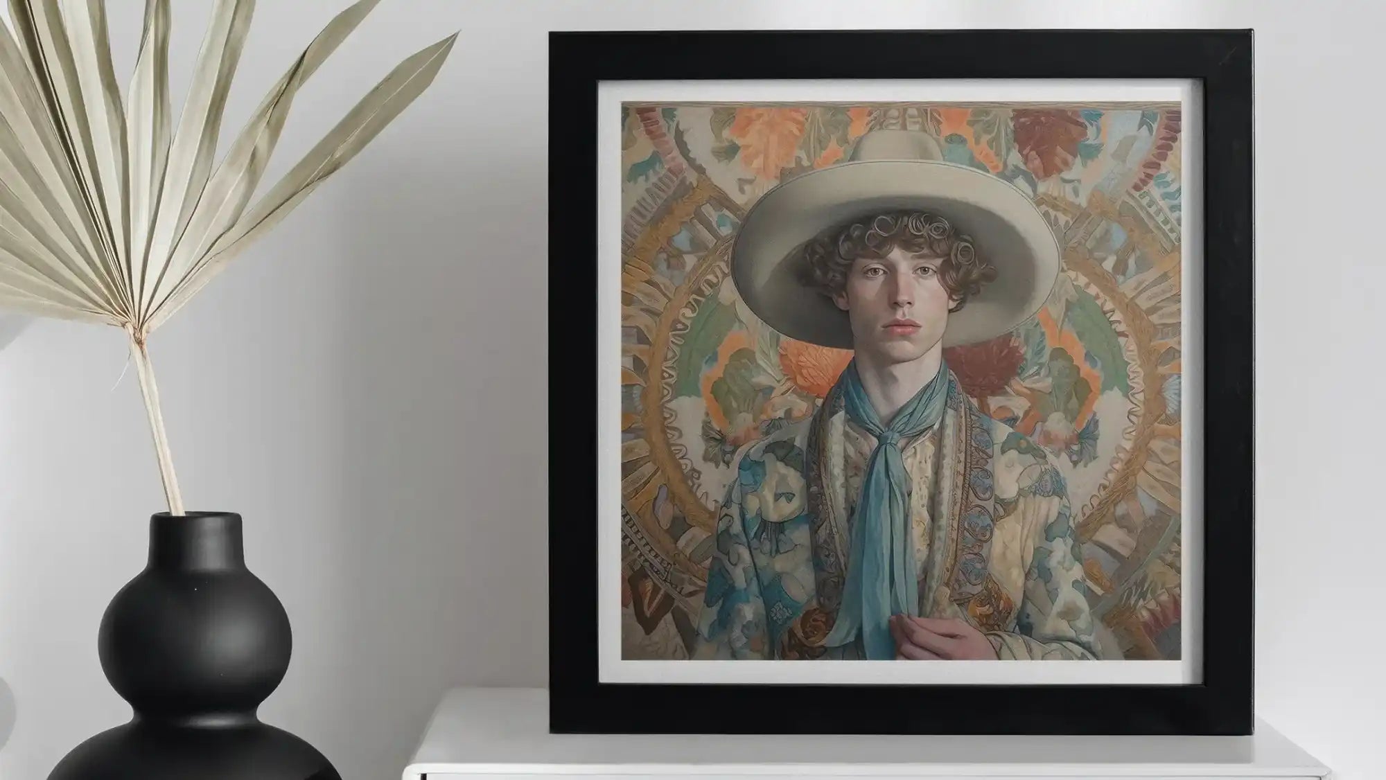 Rashid - Gay Arabic Cowboy Dandy Art Print – Toby Leon